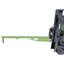 Bauer Lastarm f&uuml;r Gabelstapler, 2400-5,0, gr&uuml;n RAL 6011