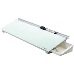 Glas-Memoboard NOBO Diamond, f. Schreibtisch, magnethaftend, mit verborgenem Organizer