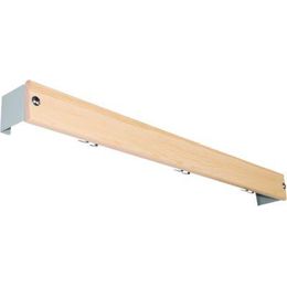 Hakenleiste f&uuml;r Umkleidebank-System, 1015 mm lang, Holz, lichtgrau