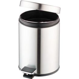 Tretabfalleimer aus Edelstahl, &oslash; 200 x H 280 mm, 3 l