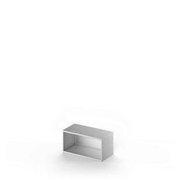Sch&auml;fer Shop Sch&auml;fer Shop Genius Aufsatzregal TETRIS SOLID, Stahlkorpus, 1 OH, B 800 mm, wei&szlig;alu