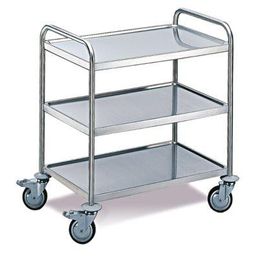 ROLLCART Tischwagen 3 Etagen, gro&szlig;, 1000 x 600 mm