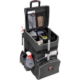 Reinigungswagen Rubbermaid&reg; Quick Cart, gro&szlig;, Volumen 60 l, Innenf&auml;cher, Teleskopgriff, L 419 x B 363 x H 635 mm, Hochleistungs-Kunststoff, dunkelgrau