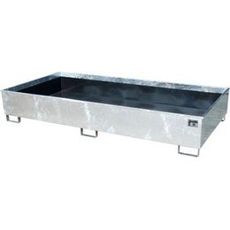 Bauer Regalwanne RW 2700-3 PE, mit PE-Einsatz, L 2665 x B 1315 x H 440 mm, feuerverzinkt