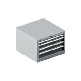 Sch&auml;fer Shop Sch&auml;fer Shop Select Schubladenschrank 27-27, 4 Sch&uuml;be, bis 75 kg, B 564 x T 572 x H 400 mm, anthrazitgrau/wei&szlig;aluminium