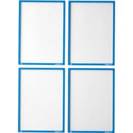 Sch&auml;fer Shop Sch&auml;fer Shop Select Magnetrahmen Recycling, f&uuml;r A4-Dokumente, UV-best&auml;ndige aus bis zu 85% recycelter PET-Folie, blau, 4 St&uuml;ck