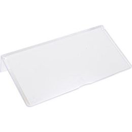 Etiketten f&uuml;r Schubladenbox treston BiOX 3010, 4010 & 5010, inklusive Schutzschildern, Biokunststoff, transparent, 15 St&uuml;ck