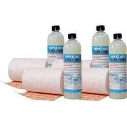Feuchtt&uuml;cher Nachf&uuml;llpack Wipex Hand and Tool, 4 Rollen mit je 120 T&uuml;chern, 4 Reiniger mit je 1000 ml