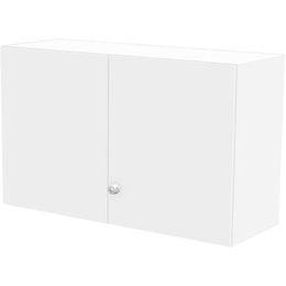 Schäfer Shop Schäfer Shop Genius Aufsatzschrank TETRIS WALL, 2 Ordnerhöhen, Türanschlag rechts, B 1200 x T 440 x H 740 mm, weiß