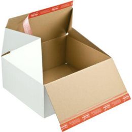 Premium-Blitzbodenkarton Colompac CP 155.255, B 310 x T 190 x H 133 mm, Z-Faltung, Selbstklebeverschluss, wei&szlig;, 20 St&uuml;ck