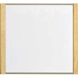 moedel T&uuml;rschild LMH, Aluminium- und Holzrahmen, Holzart w&auml;hlbar, Polyester-Abdeckung, Klebemontage, B 159,5 x H 150,5 mm, bronze/Ahorn