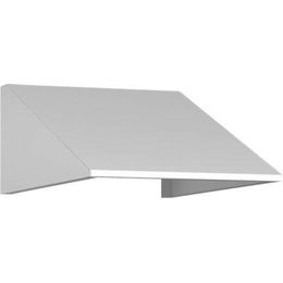 Schr&auml;gdachaufsatz f&uuml;r C+P Schlie&szlig;fachschrank Resisto, Neigung von 26&deg;, B 396 x T 640 x H 230 mm, Stahl, verkehrswei&szlig; RAL 9016