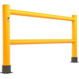 Ampere Handlauf Rack-Mammut&reg; Flex, Kunststoff, L 4000 x H 1100 mm, verkehrsgelb