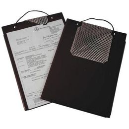 EICHNER Auftragstasche Edge, f&uuml;r DIN A4 Dokumente, Schl&uuml;sselfach, B 230 x T 5 x H 330 mm, 10 St&uuml;ck, schwarz
