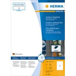 Herma wetterfeste Etiketten aus Polyesterfolie, 50 Etiketten, 50 Bogen