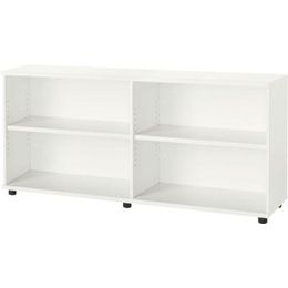 Sch&auml;fer Shop Sch&auml;fer Shop Select Anstellregal, aus Holz, 2 Fachb&ouml;den, B 1600 mm x T 421 x H 750 mm, wei&szlig;