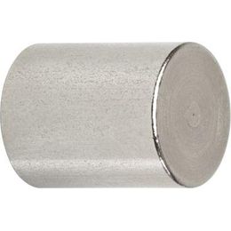 Neodym-Stabgreifmagnet Maul, Haftkraft 9 kg, 4 St&uuml;ck, &Oslash; 16 x H 20 mm, Stahlgeh&auml;use, hellsilber