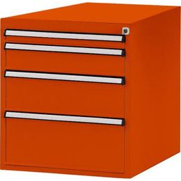 Manuflex Schubladen-Unterbau, f&uuml;r T 800 mm, rotorange