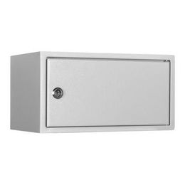 format Wertfach WF 3, Volumen 9 l, T&uuml;ranschlag rechts, Zylinderschloss mit 2 Schl&uuml;sseln, inkl. Verankerungsmaterial, H 160 x B 300 x T 200 mm, lichtgrau RAL 7035