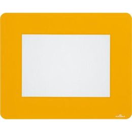 Bodenmarkierungsfenster Durable, f&uuml;r den Innenbereich, Format A5, rutschhemmend, selbstklebend & wiederabl&ouml;sbar signalgelb, 10 St&uuml;ck