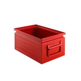 Sch&auml;fer Shop Sch&auml;fer Shop Select Stapelbox, 8,5 l, 60 kg, L 330 x B 209 x H 150 mm, Stahl, RAL 3000 (feuerrot)