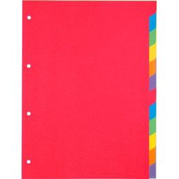 Sch&auml;fer Shop Kartonregister Sch&auml;fer Shop Select, 5er Pack, 4-fach Lochung, 160 g/qm Recyclingkarton, 12-teilig
