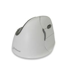 bakkerelkhuizen Vertikalmaus Evoluent4 Right Hand White Bluetooth, 5-Tasten-Maus, Scrollrad, kabellos