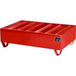 Bauer Profilwanne PW gem. StawaR, f&uuml;r 2 F&auml;sser, 224 l, 59 kg, rot