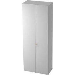 Schrank TOPAS LINE, Akten/Garderobenschrank, 6 Ordnerh&ouml;hen, B 800 mm, lichtgrau