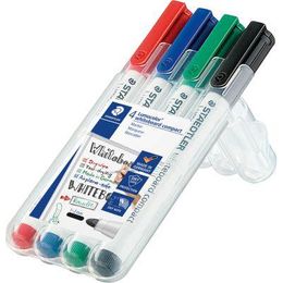 Staedtler Whiteboardmarker Lumocolor&reg;, farbsortiert, Rundspitze: 1-2 mm, 4er Set