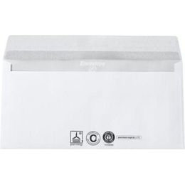 Briefumschl&auml;ge, DIN lang, mit Haftklebeverschluss, ohne Fenster, hochwei&szlig;, Recyclingpapier, 80 g/m&sup2;, 1000 St&uuml;ck