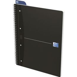 Oxford Office-Collegeblock, DIN A4+, 70 Blatt liniert, 5er Pack, schwarz