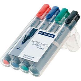 Staedtler Flipchartmarker Lumocolor 356, farbsortiert, 4er-Set
