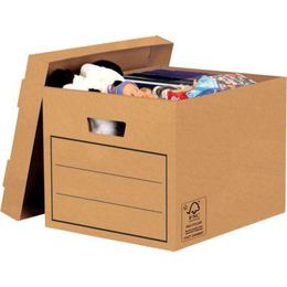 Aufbewahrungsbox Bankers Box, 10 St&uuml;ck, B 320 x T 390 x H 260 mm, B-Flute Wellpappe, braun