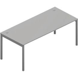 Schreibtisch ARLON-OFFICE, B 1800 x T 800 x H 730 mm, lichtgrau