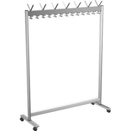 Reihen-Garderobenst&auml;nder, Leichtmetall, 960 mm breit, ohne Schirmhalterung