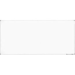 Whiteboard 2000 Maulpro, wei&szlig; emailliert, Rahmen platingrau, 1200 x 3000 mm