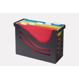 H&auml;ngeregisterbox Jalema Re-Solution A4 f&uuml;r 15 H&auml;ngemappen, inkl. 5 Mappen, schwarz
