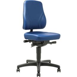 bimos Drehstuhl All-In-One Trend 9633, mit Rollen, Kunstleder, Skai blau