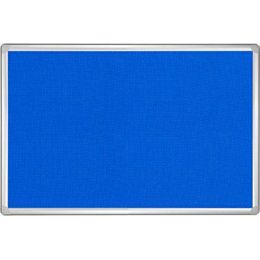 Franken Pinnwandtafel PRO, Filz, Wandmontage im Hoch- & Querformat, Aluminiumrahmen, blau, 900 x 1200 mm