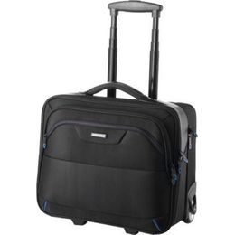 LIGHTPAK Trolley BRAVO 1 Executive Line, Hauptfach/Laptopfach/F&auml;cherfach/Rei&szlig;verschlussfach mit Organizerteil, Teleskop-Schiebegriff, Rollen, schwarz