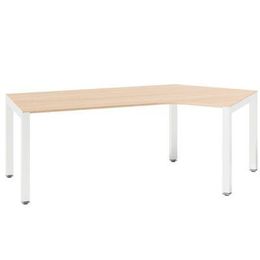 Konferenztisch SOLUS PLAY, bis 8 Personen, Rechteck, Vierkantrohr, B 2400 x T 1000 x H 720-820 mm, Kirsche Romana/alusilber