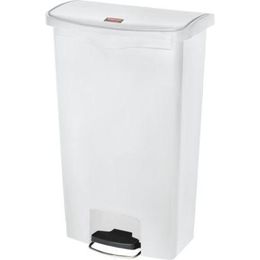 Rubbermaid Tretabfalleimer Slim Jim&reg;, Kunststoff, Fassungsverm&ouml;gen 68 Liter, wei&szlig;