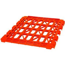 Etagenboden, Kunststoff, f&uuml;r 4-seitige Rollbox, rot (RAL 3000)