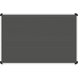 Stecktafel Ultradex Planrecord, Wandmontage, 61 waagerechte Schienen, B 1250 x T 22 x H 770 mm, schwarz