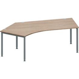 Sch&auml;fer Shop Sch&auml;fer Shop Genius Winkelschreibtisch MODENA FLEX 135&deg;, Ansatz links, Eiche/anthrazit