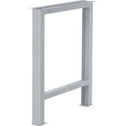 Sch&auml;fer Shop Sch&auml;fer Shop Select Fu&szlig;gestell f&uuml;r Arbeitsplatte, nicht h&ouml;henverstellbar, T 665 x H 800 mm, lichtgrau RAL 7035