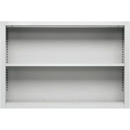 Sch&auml;fer Shop Sch&auml;fer Shop Select Aufsatzregal MS, 2 OH, B 1200 x T 400 x H 800 mm, Stahlblech, Lichtgrau