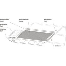 Bauer Bodenschutzwanne Typ BSW 121, befahrbar, verzinkt