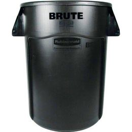 Abfallbeh&auml;lter Rubbermaid Brute, 166,5 l, rund, UV-Blocker, L 612 x B 717 x H 796 mm, Polyethylen, schwarz